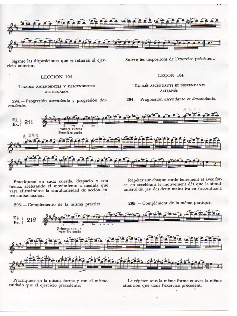 Ejercicios de Ligados Pujol III | PDF