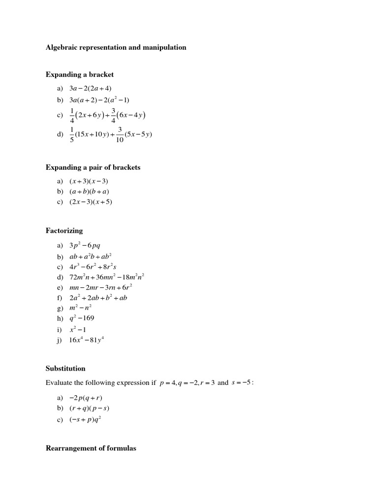 Bridging Math Week 1 | PDF Bridging Math Week 1 | PDF