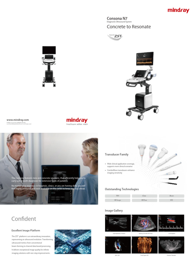 Consona N7 | PDF | Ultrasound | Medical Ultrasound