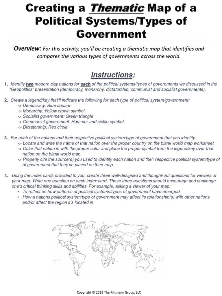 Thematic Map of World Governments | PDF | Politics