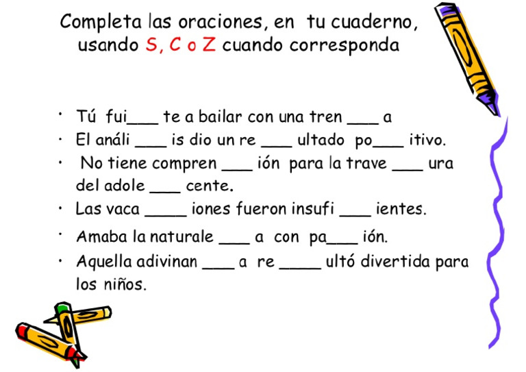 Uso de La Z, C, S | PDF