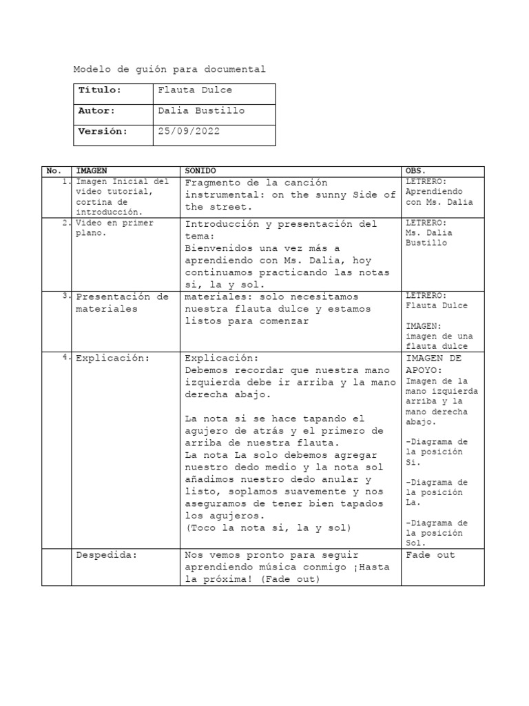 Modelo de Tutorial Dalia Bustillo | PDF
