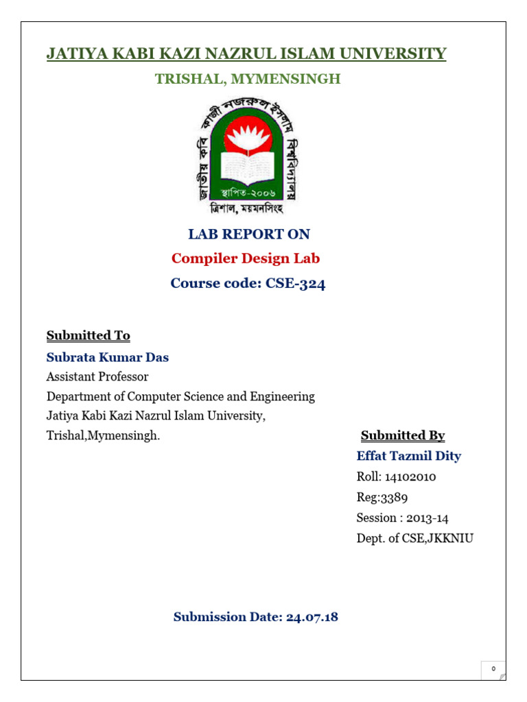 Compiler Design Lab Pdf Software Development Computer Programming