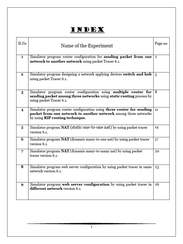 Network Lab Report | Download Free PDF | Router (Computing) | Network ...