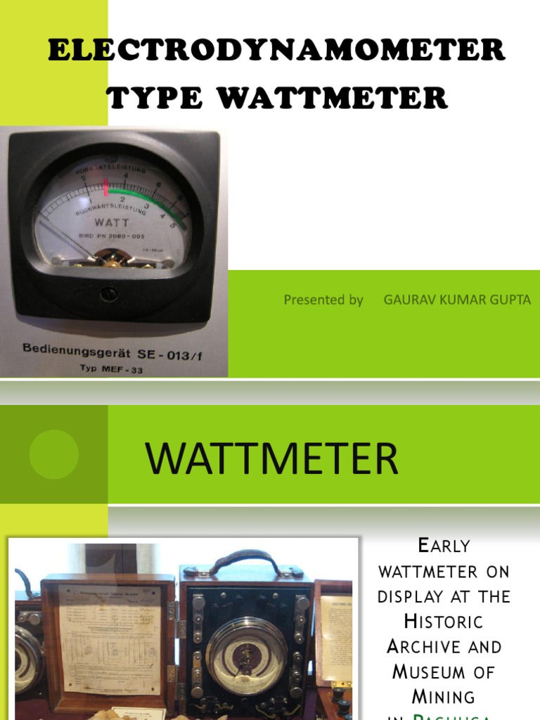 Electrodynamometer Wattmeter Overview | PDF | Technology & Engineering