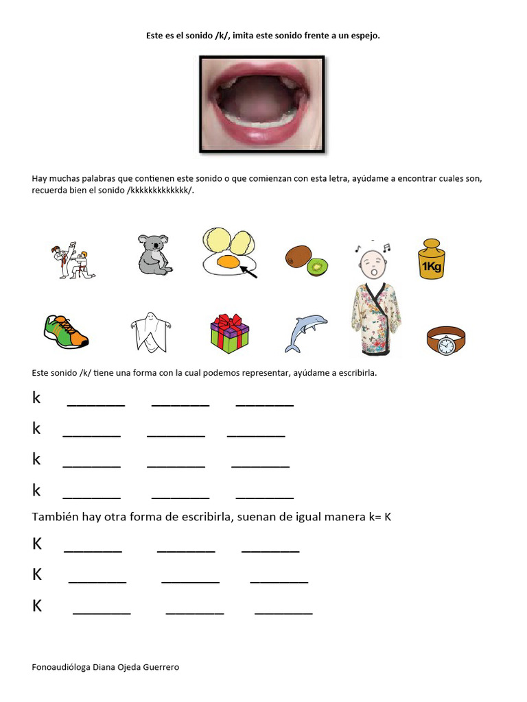 Grafema K Metodo Lectoescritura Fonologica | PDF | La lingüística ...