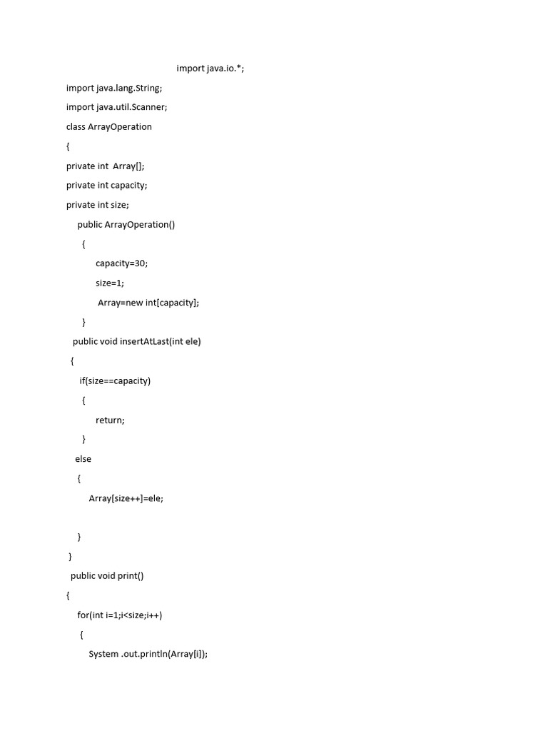 Array Pdf Software Engineering Computer Programming