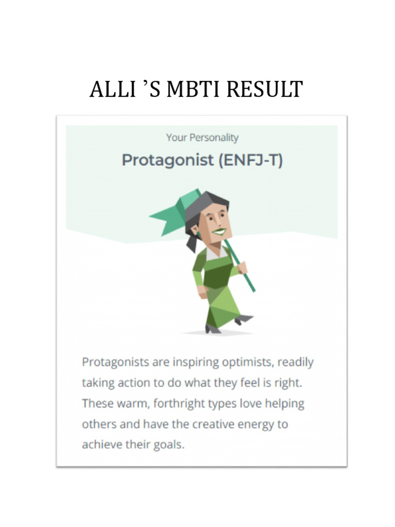 De Los Santos - Activity 2 - Mbti (Enfj-T) | PDF | Love | Leadership