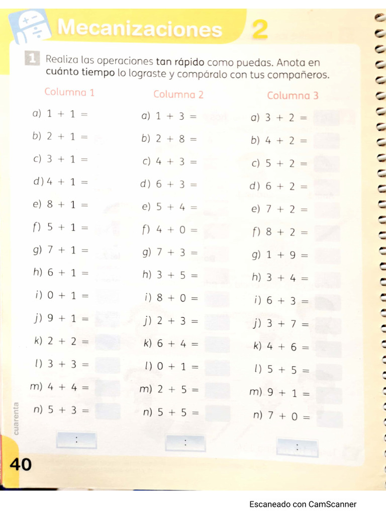 Matemáticas Ejercicios Libro | PDF