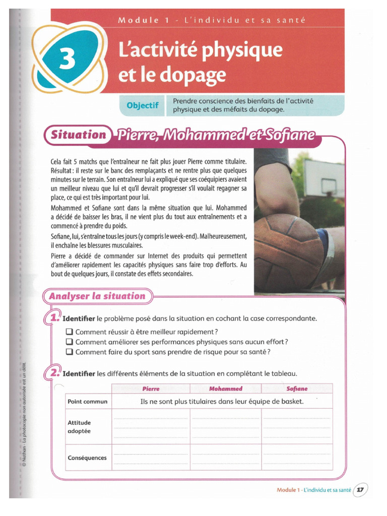 PSE-A3 - Activités Physique Et Dopage | PDF