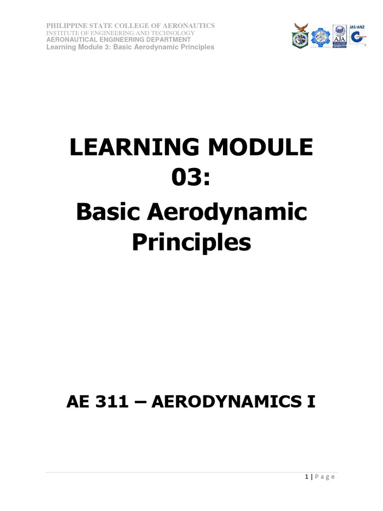 AE 311 - Module 03 - Basic Aerodynamic Principles | PDF | Aerodynamics ... AE 311 - Module 03 - Basic Aerodynamic Principles | PDF | Aerodynamics ...