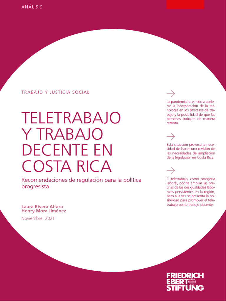 Teletrabajo y Trabajo Decente en Costa Rica 2021 | PDF | America latina ... Teletrabajo y Trabajo Decente en Costa Rica 2021 | PDF | America latina ...