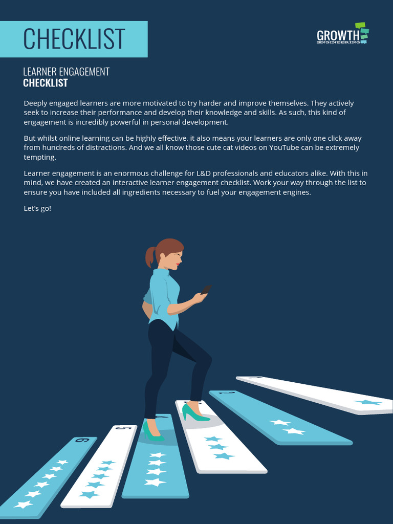 Learner Engagement Checklist Growth Engineering | PDF | Learning ...