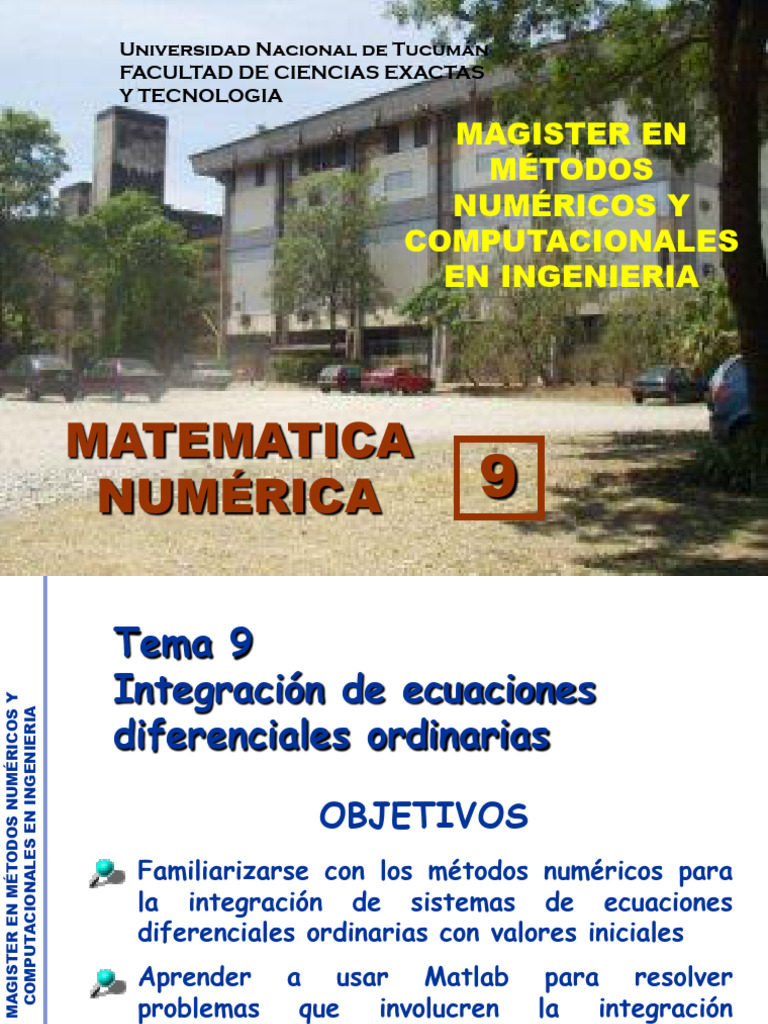 Tema - 9 Edo | PDF | Ecuación diferencial ordinaria | Ecuaciones