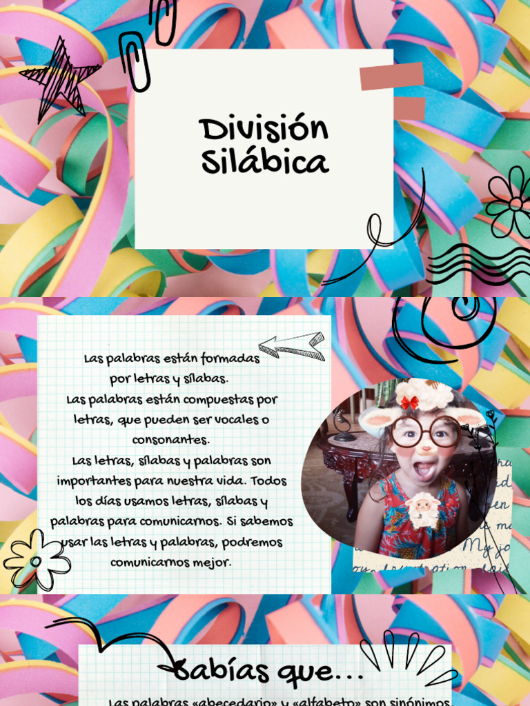 3 - División Silábica | PDF | Sílaba | Alfabeto