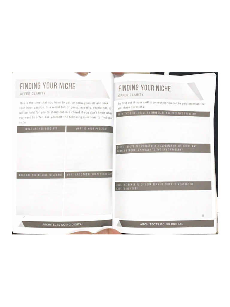 Finding Your Niche | PDF Finding Your Niche | PDF