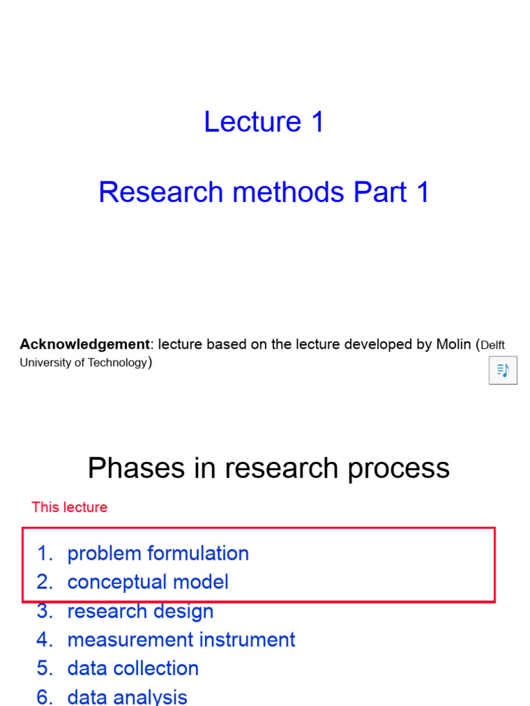 Lecture Slides 1 - Research Methods Part 1 - Self-Study | PDF | Dependent And Independent ...