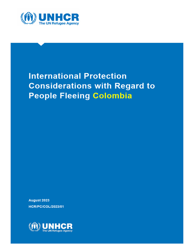 Informe Acnur Colombia en Ingles | PDF | Refugee | United Nations High ...