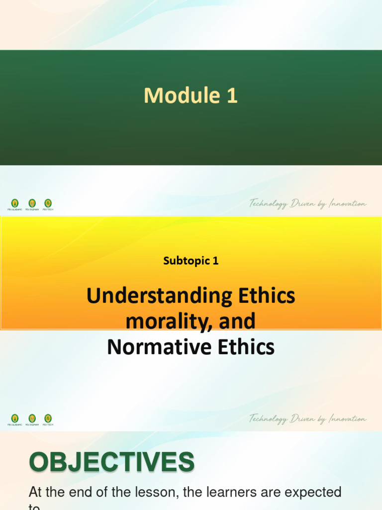 (M1s1-Powerpoint) Main | PDF | Soul | Morality