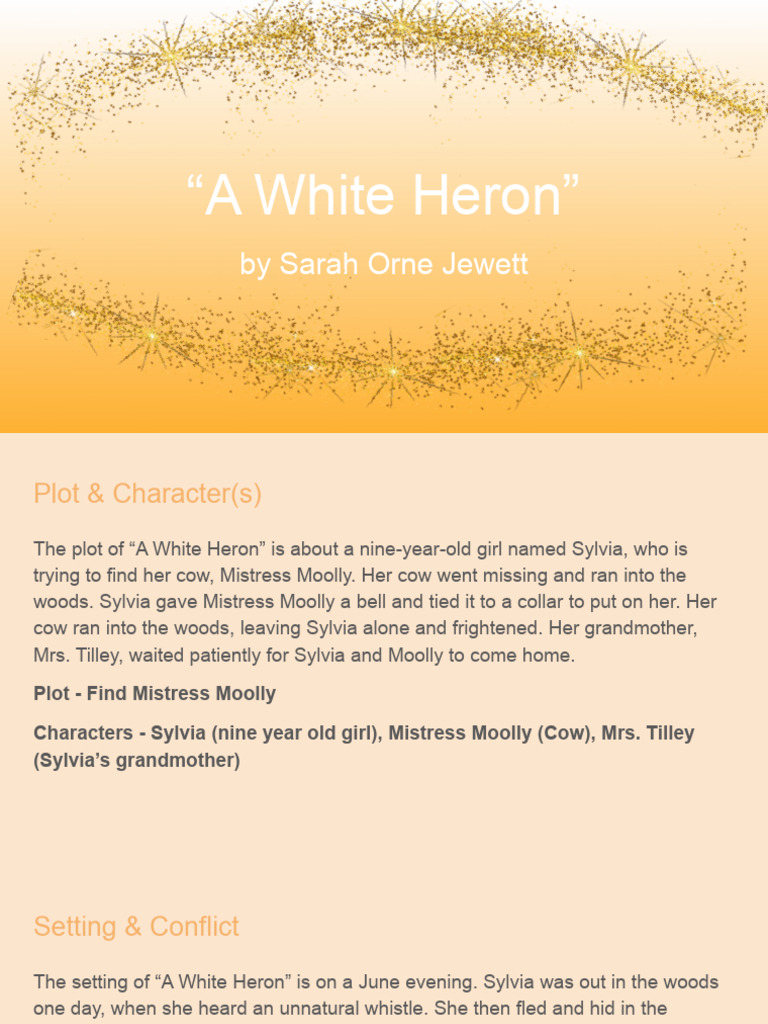 Summary of "A White Heron" | PDF