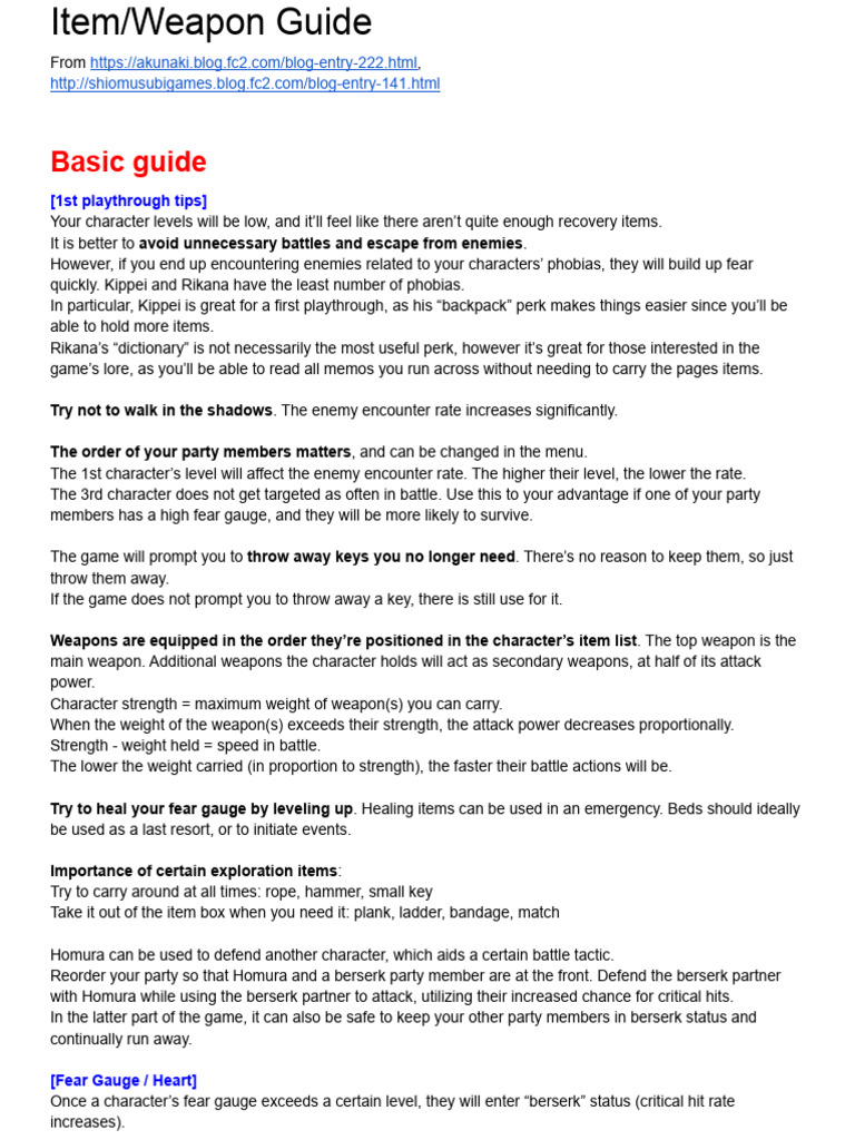 Abaddon Princess of The Decay Guide | PDF | Knife