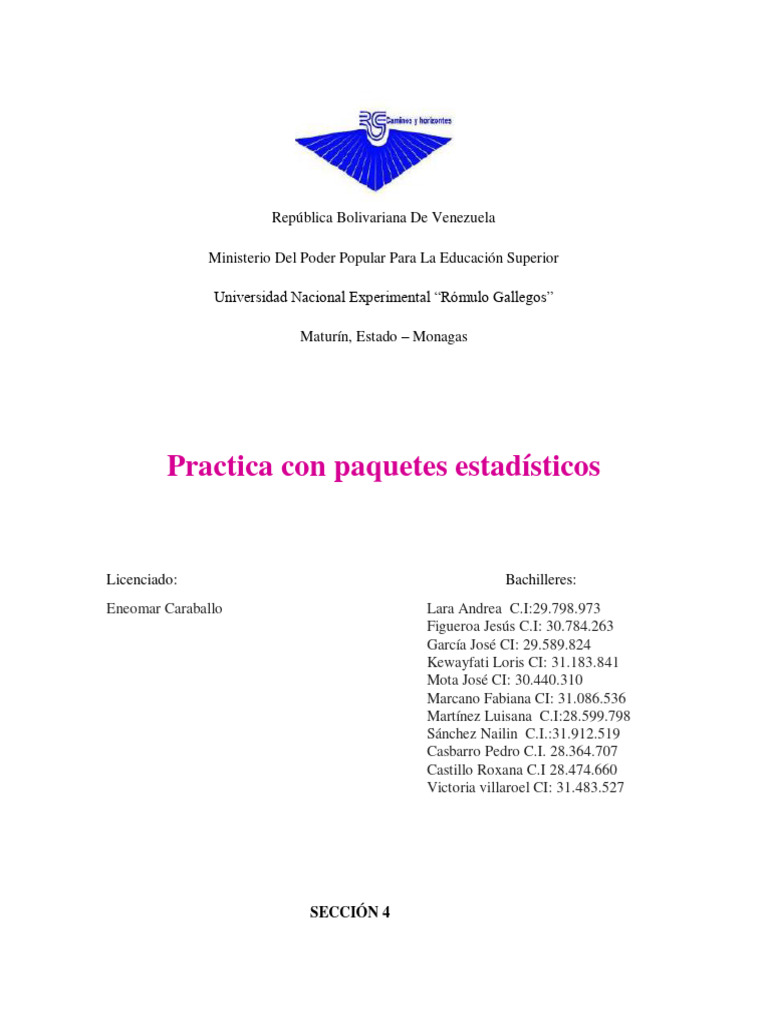 Tema V Practica Con Paquetes Estadisticos | PDF | Spss | Estadísticas