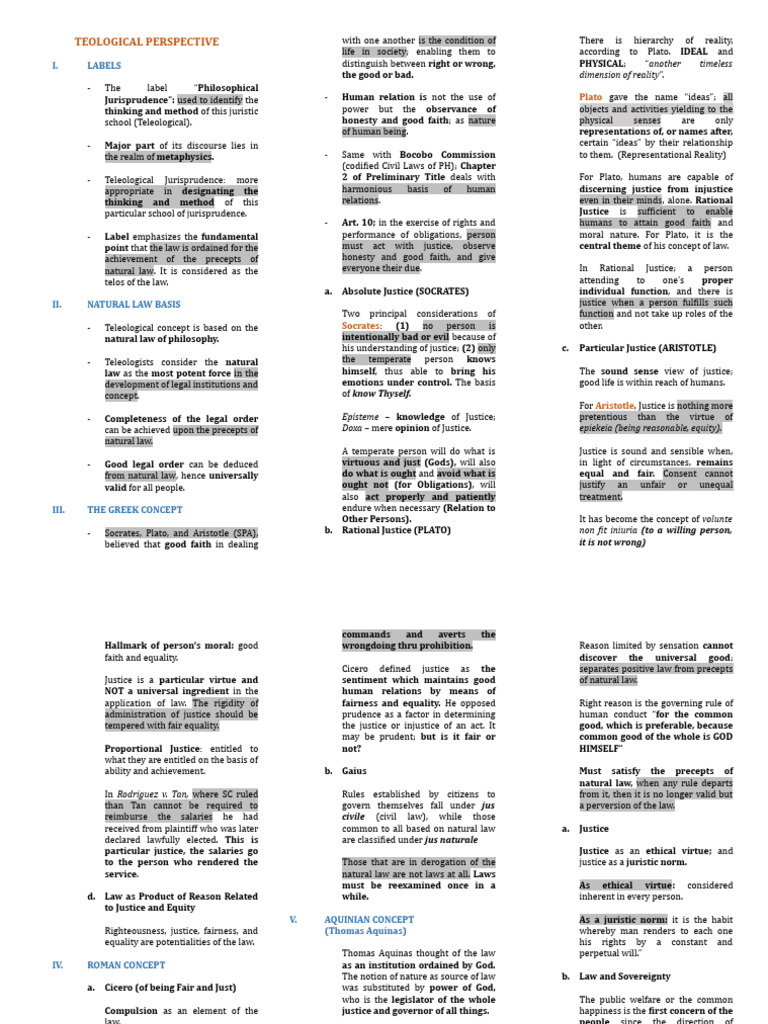 The Teleological Perspective | PDF