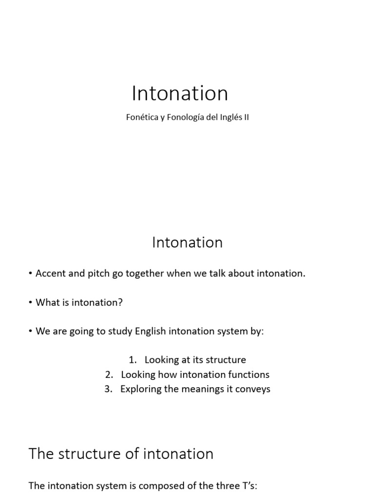 Intonation | Download Free PDF | Tone (Linguistics) | Clause