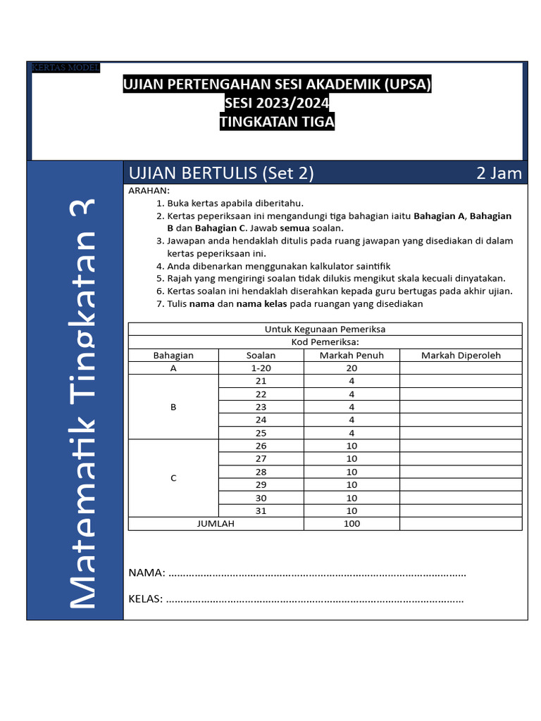 Math Ting 3 (Modul 2) | PDF