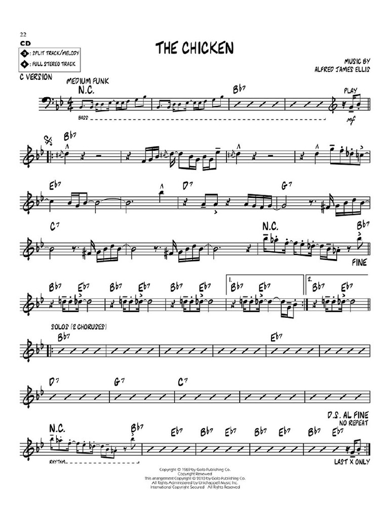 The Chicken - Transcription | PDF