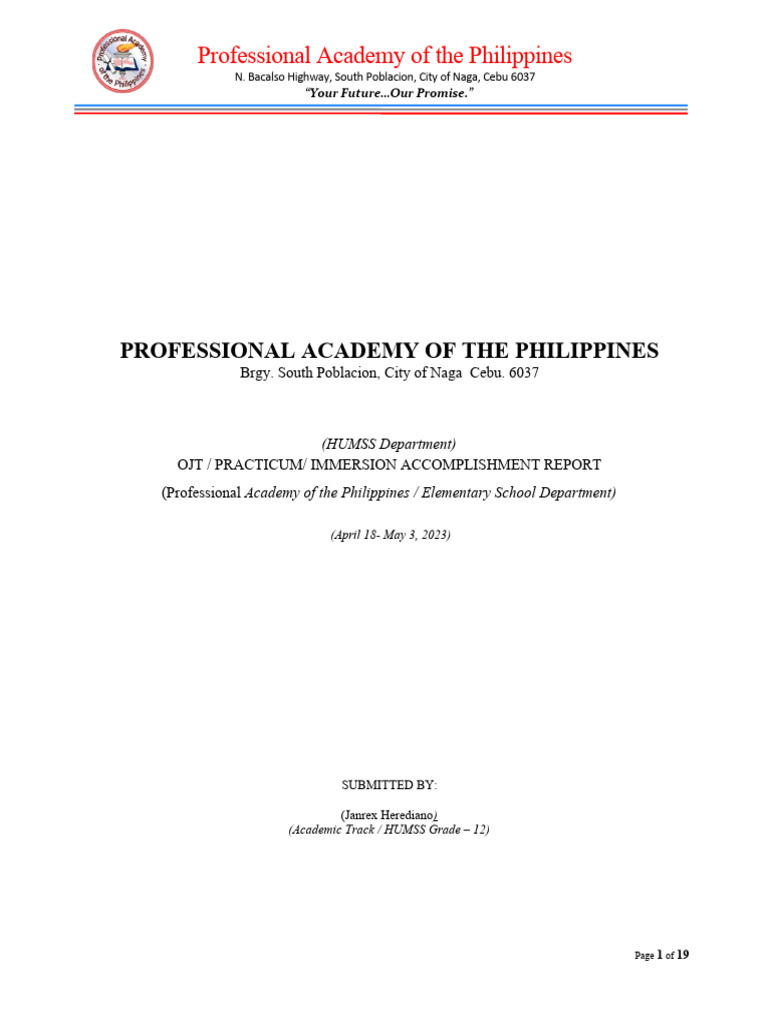 JANREX Immersion | PDF | Recruitment | Teachers