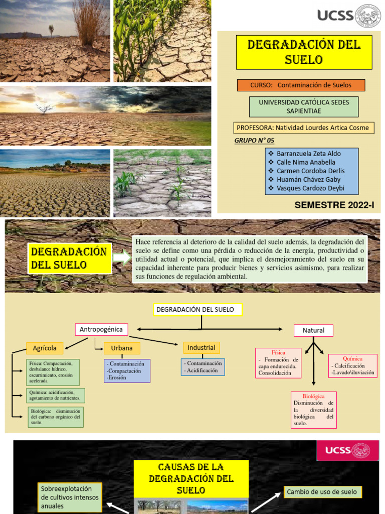 Degradación del Suelo | PDF | Suelo | Erosión