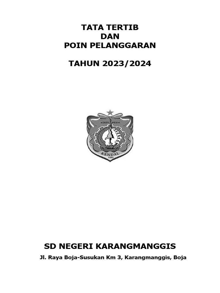 Tata Tertib Dan Poin Pelanggaran | PDF