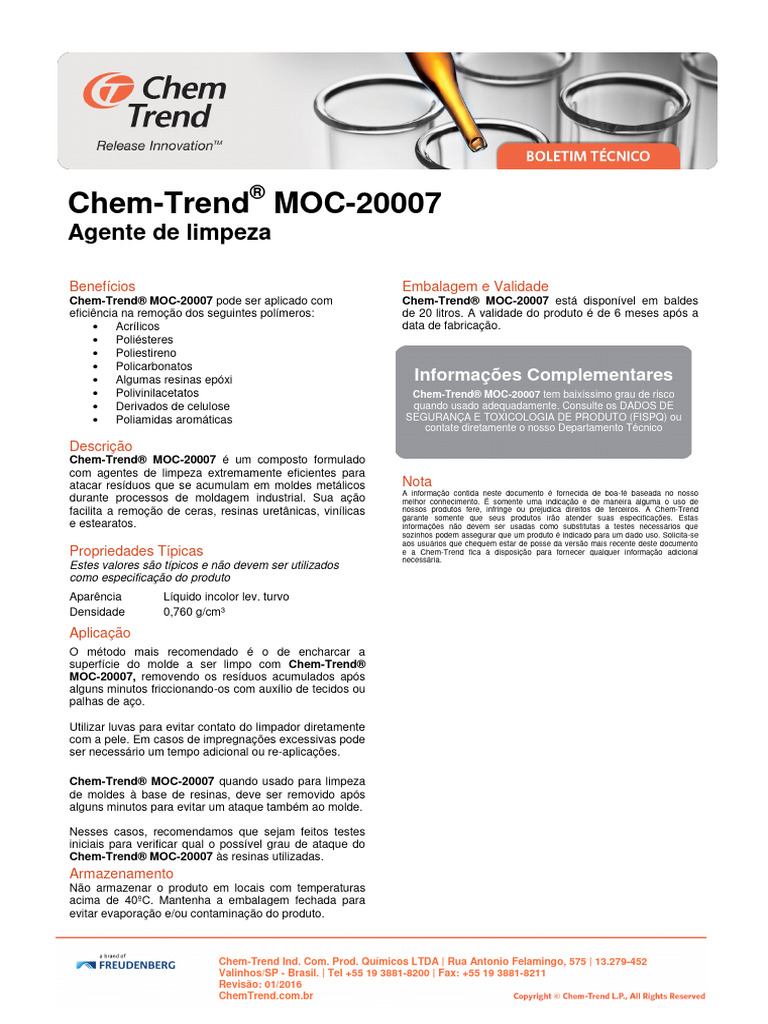 Chem-Trend® MOC-20007 (BT) | PDF