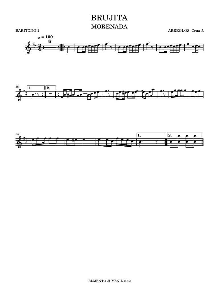 BRUJITA baritono | PDF