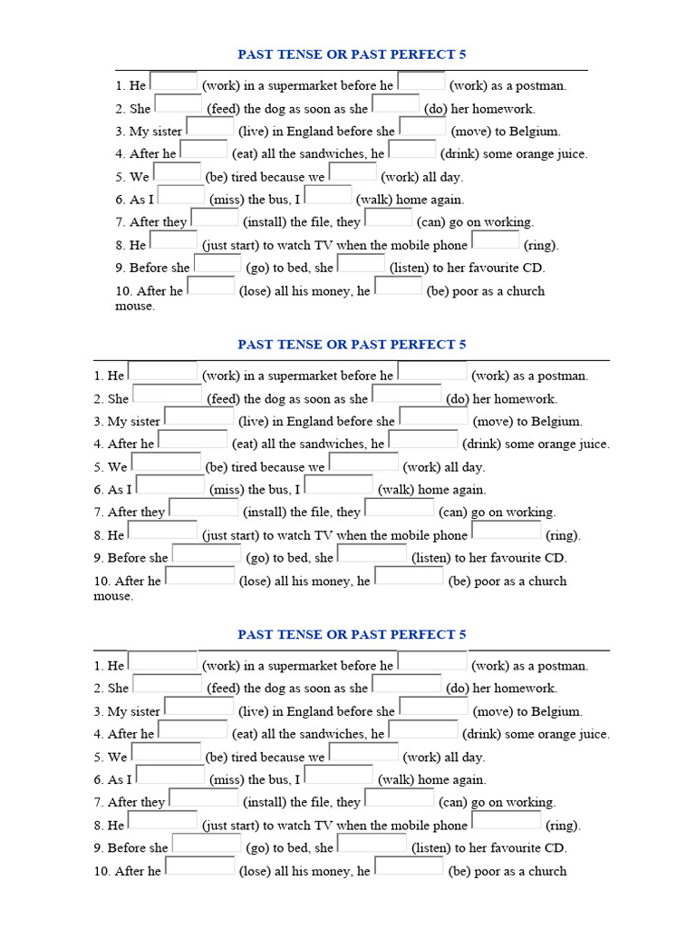 Past Tense vs. Past Perfect Quiz | PDF | Linguistics | Language Mechanics