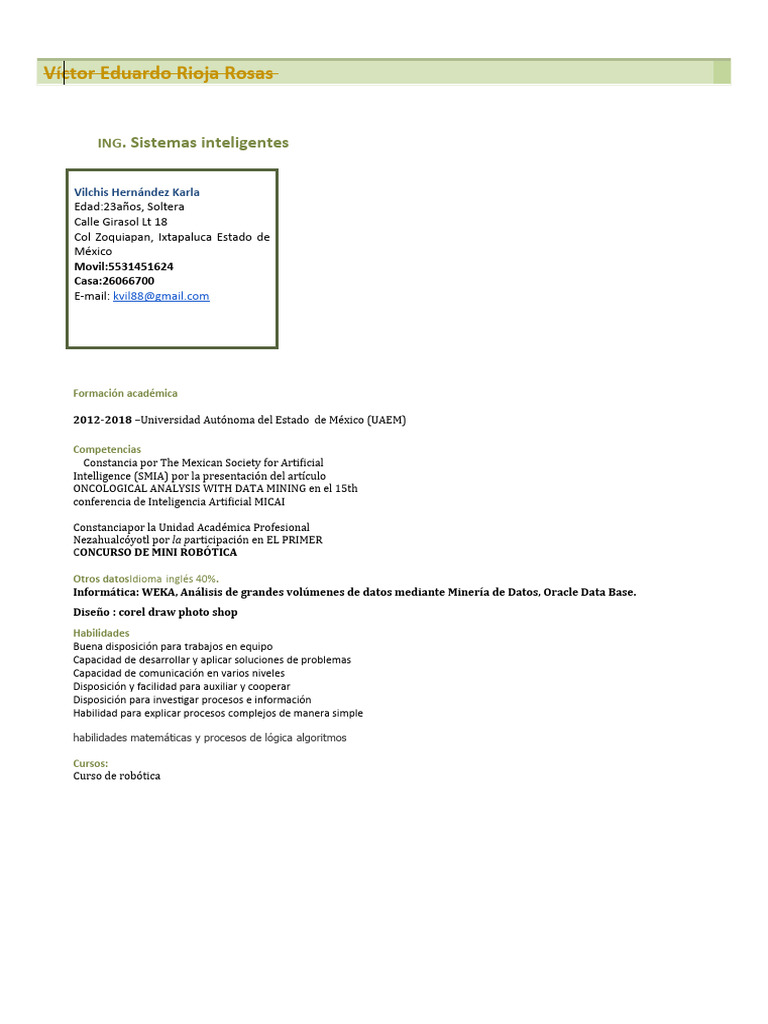 CV Victor Eduardo | PDF