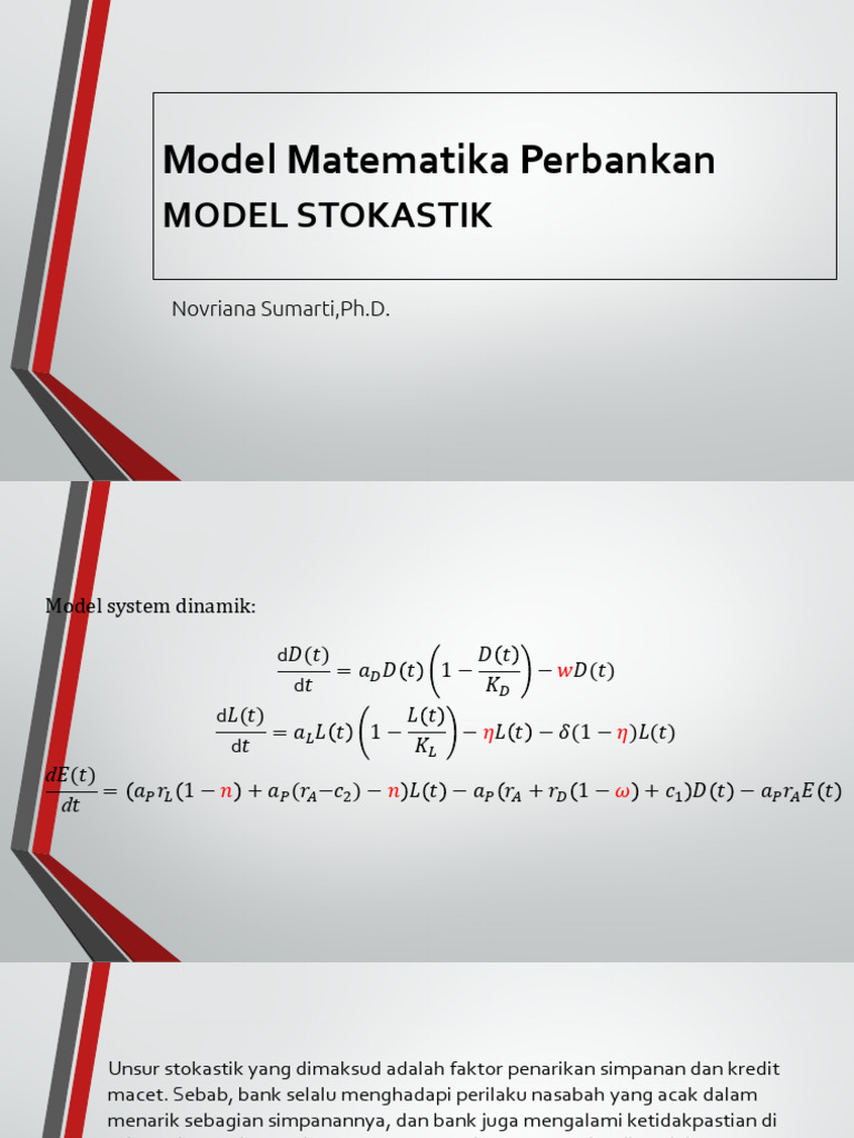 Topik Sistem Dinamika Stokastik | PDF