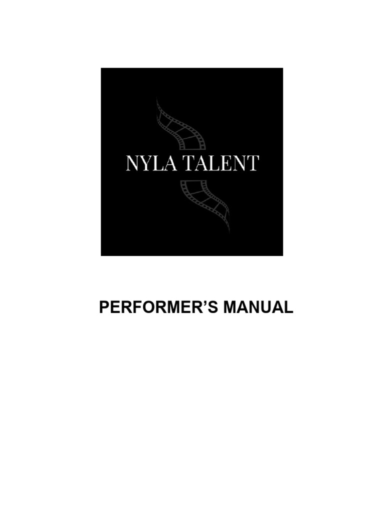 NYLA Talent Performers Manual 2021 (Talent) | PDF | Clothing | Softlines (Retail)