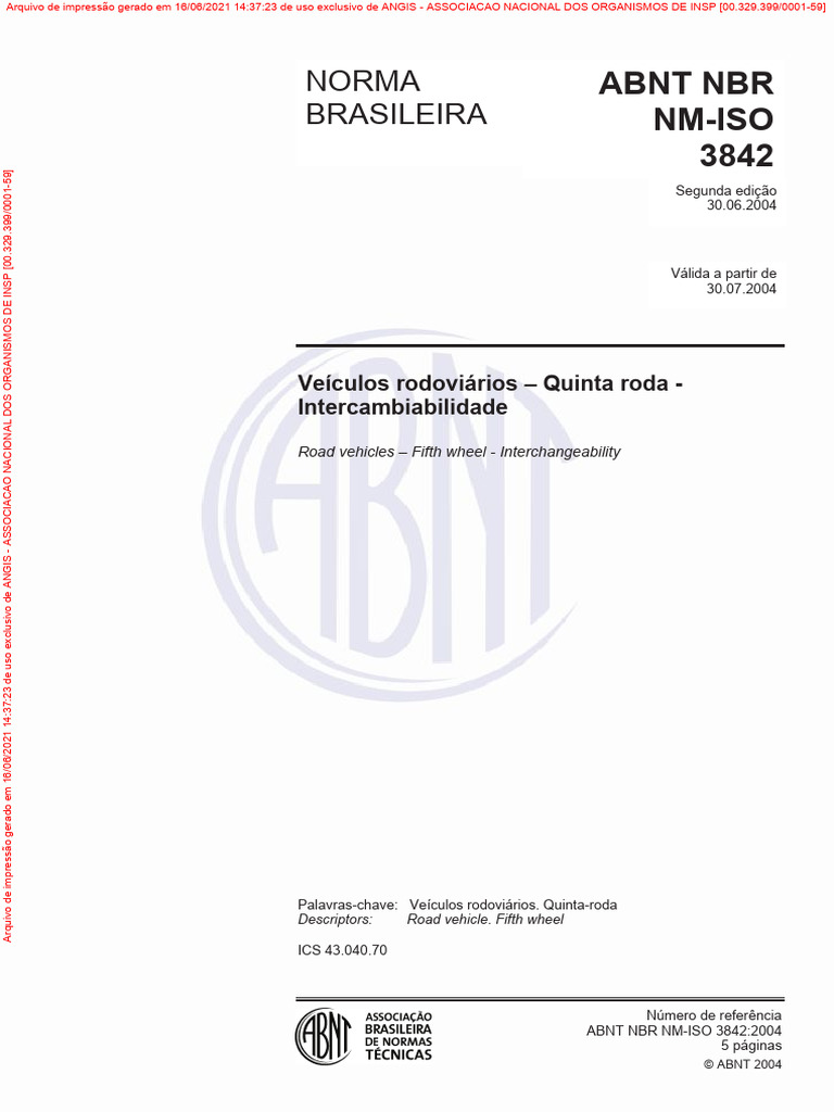 NBRNM Iso3842 | PDF