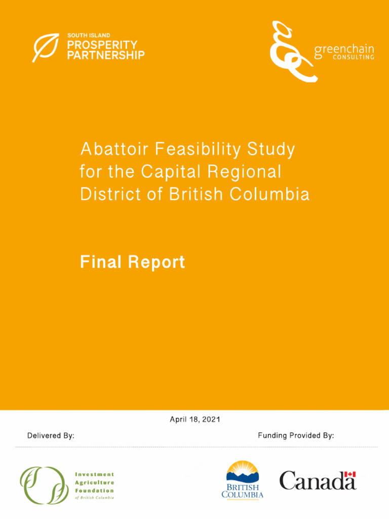SIPP Abattoir Report Final Version 3 | PDF | Slaughterhouse | Livestock