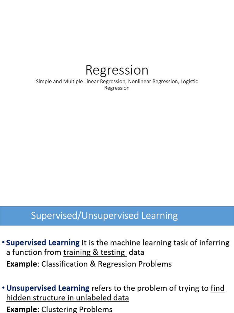 Unit 3c Linear Regression Pdf Errors And Residuals Linear Regression