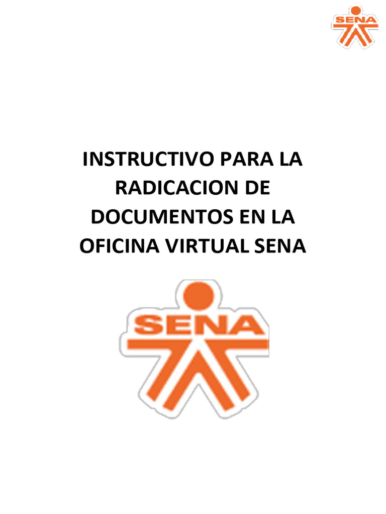 Radicacion de Documentos Oficina Virtual Sena | PDF