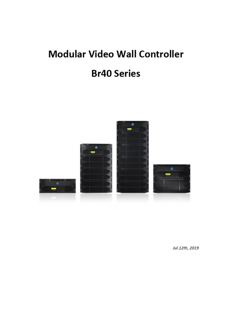 3 - BRWall BR40 Video Wall Controller Datasheet - v3.7 | PDF | Video | Hdmi