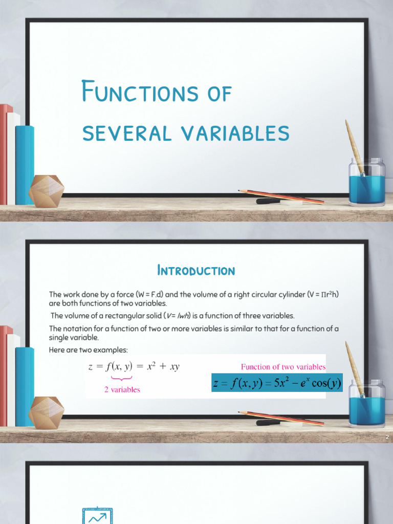 Functions of Several Variables | PDF | Contour Line | Function (Mathematics)