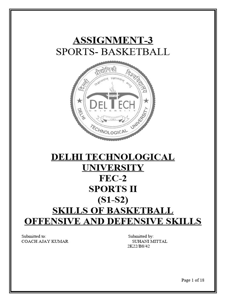 Fec - Project (1) Sports Basketball | PDF | Olympic Games | Ymca