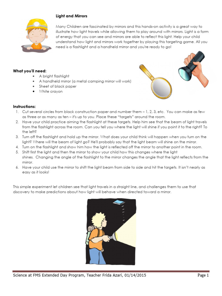 Light and Mirror | PDF