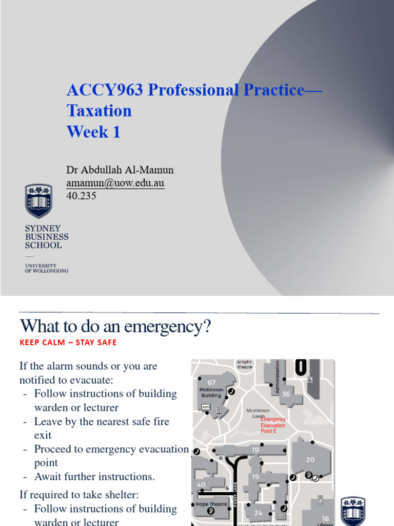 ACCY963 Week1 Lecture Slides Full Version | PDF