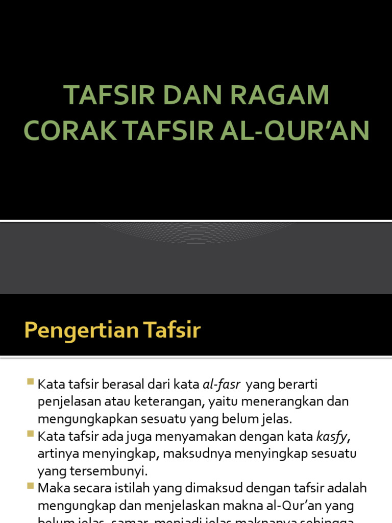 Ragam Metode Tafsir Al-Qur'an | PDF | Sains & Matematika