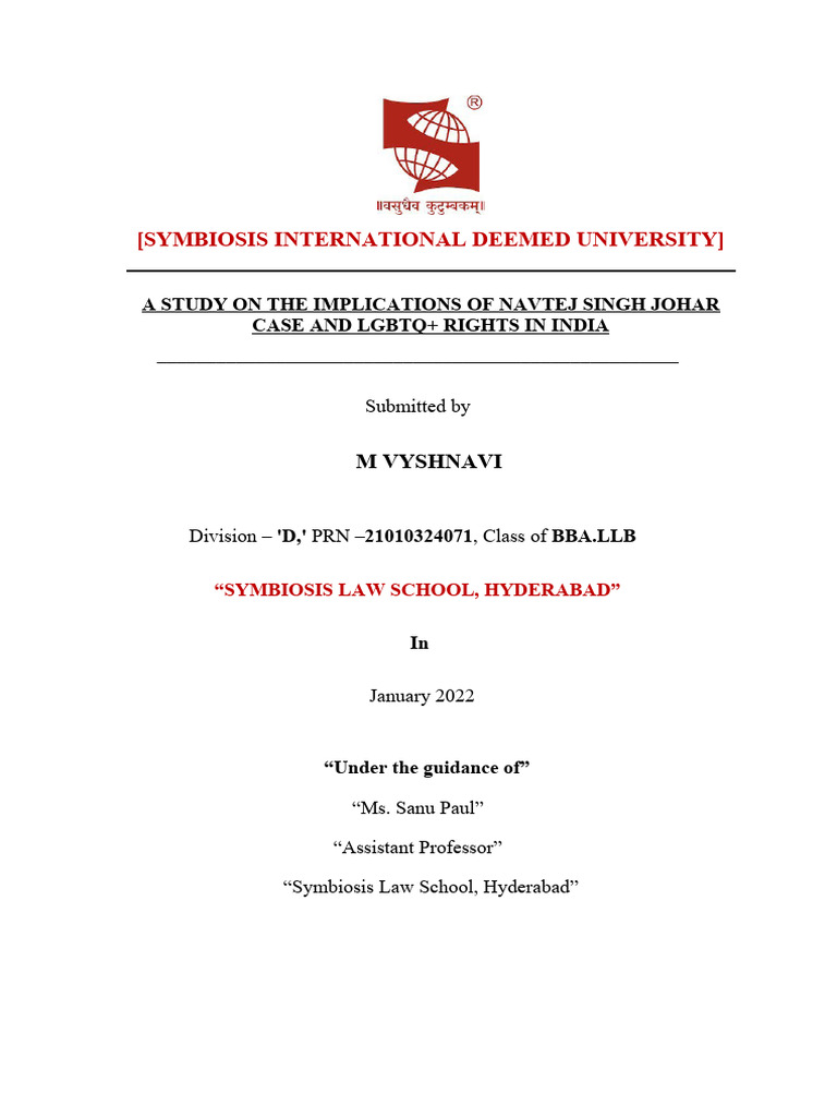 LGBTQ Rights in India | PDF | Lgbt | LGBTQIA+ Studies